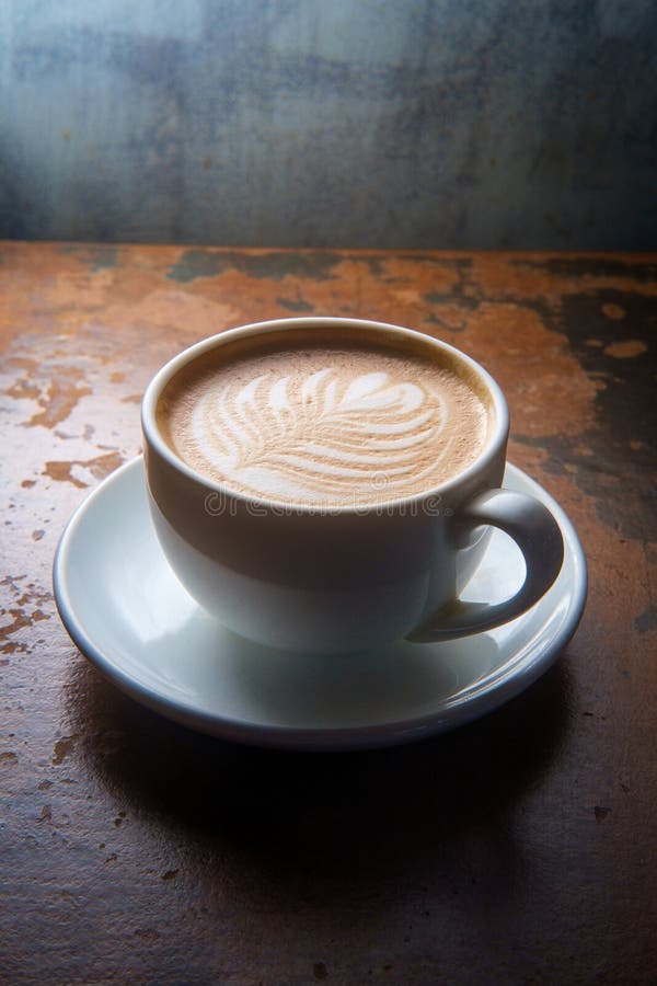 Morning Hot Latte stock image. Image of beverage, foamed - 145584233
