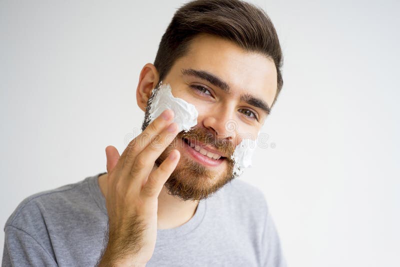 Guy morning hygiene stock photo. Image of masculinity - 100093436