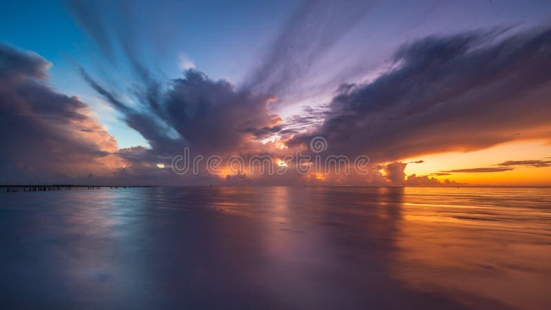 Morning at infinity beach stock image. Image of beach - 254668957