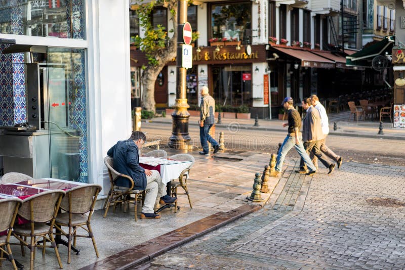 The morning of Istanbul editorial stock photo. Image of scene - 46260668