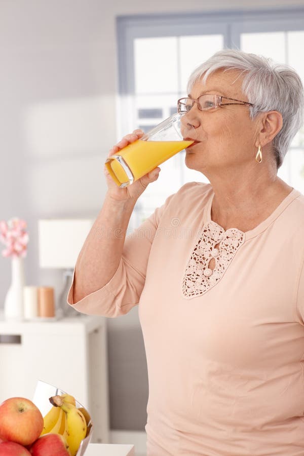 Morning juice stock image. Image of calorie, face, granny - 39246009