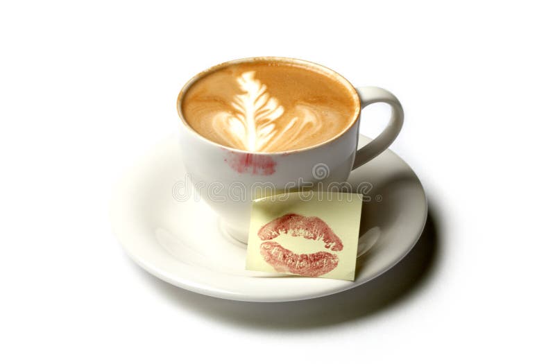 Morning kiss stock photo. Image of brown, cafe, flavor - 1194662