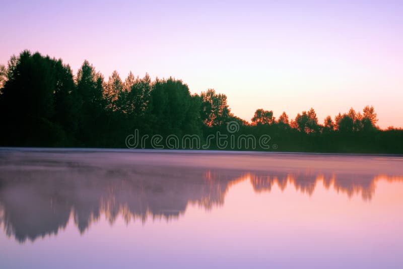 Morning on the lake stock photo. Image of reflection - 11384636