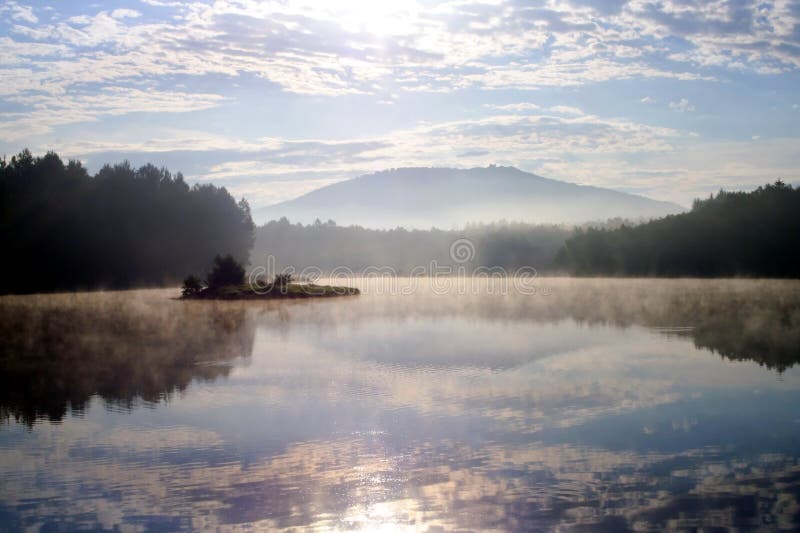 Morning on lake stock image. Image of plane, lake, historic - 2825767