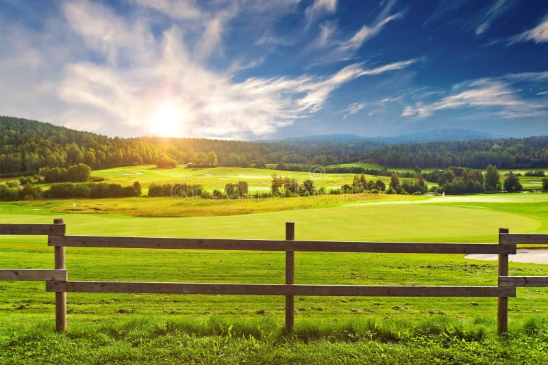 Morning Landscape stock photo. Image of flowers, autumn - 16021568