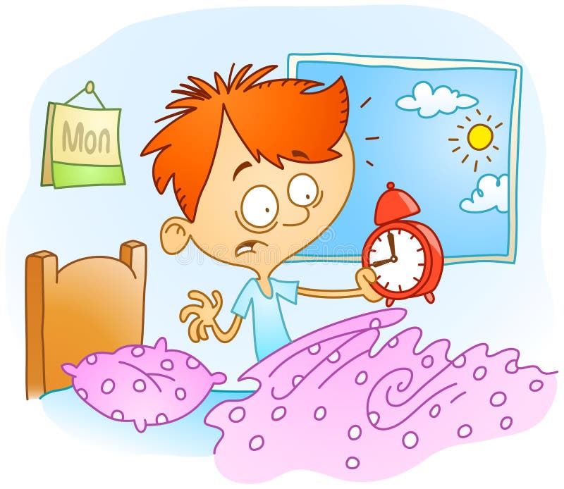 Morning Late stock vector. Illustration of moody, male - 27983688