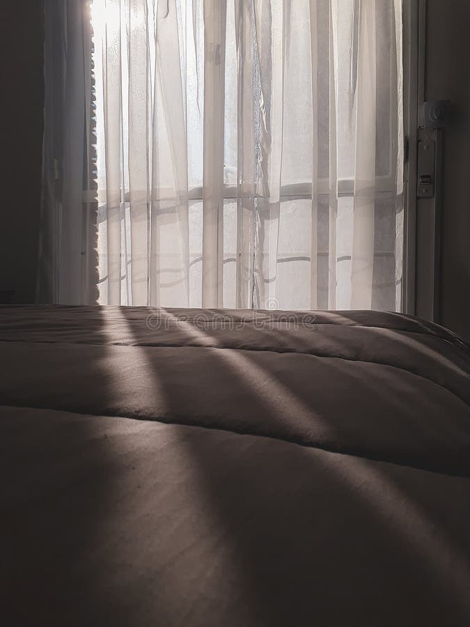 Morning Light at Empty Bedroom Stock Image - Image of hotel, light ...
