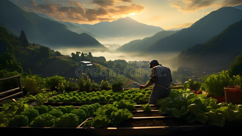 Morning Light, Morning Mountain View the First Light of Morning on a ...