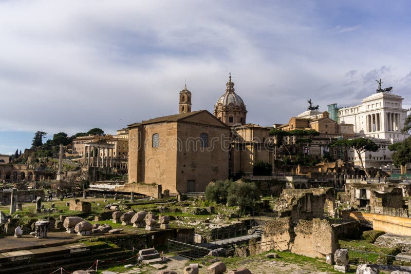 Rome in the morning stock photo. Image of houses, europe - 103218514