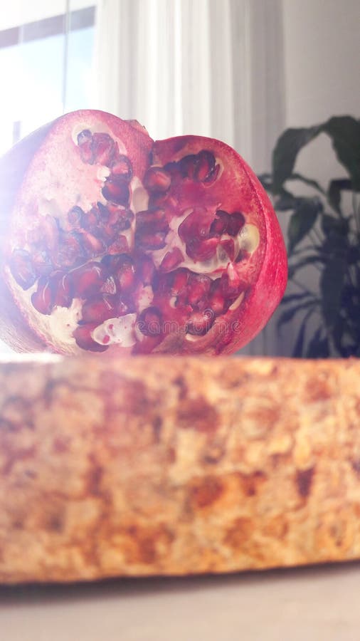Morning light pomegranate stock image. Image of food - 152536163