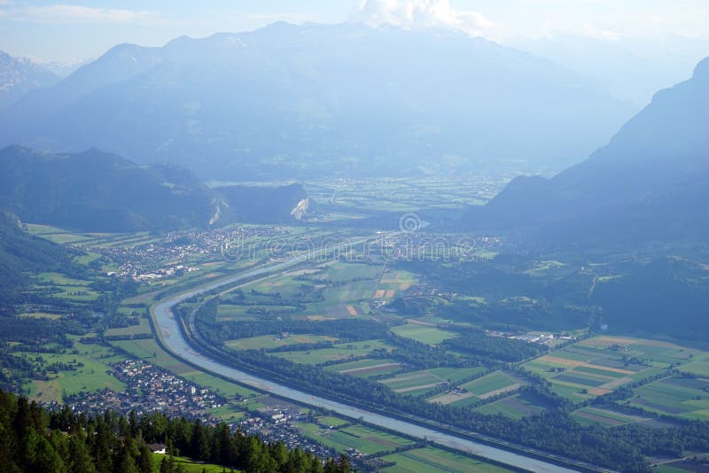 Morning in Lihtenstein stock photo. Image of tree, nature - 76885220