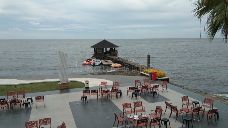 Utama Raya Beach stock image. Image of tourism, boardwalk - 250535725