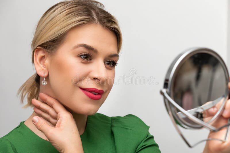 Morning makeup routine stock photo. Image of body, hygiene - 237774006