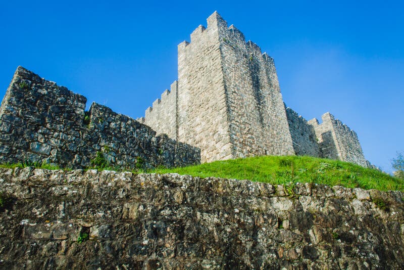 Morning at an Medieval Castle Stock Photo - Image of horizon, bastion ...