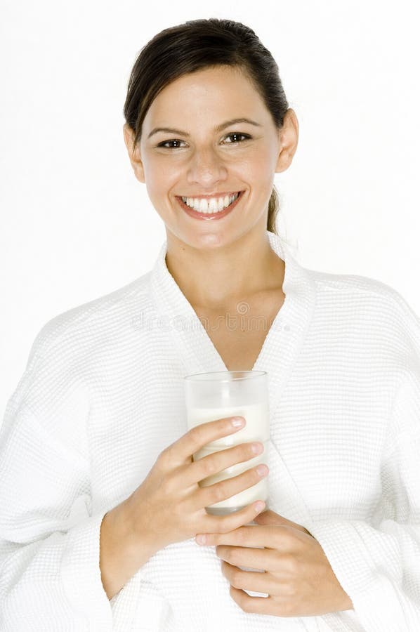 Morning Milk stock image. Image of robe, caucasian, diet - 2023965