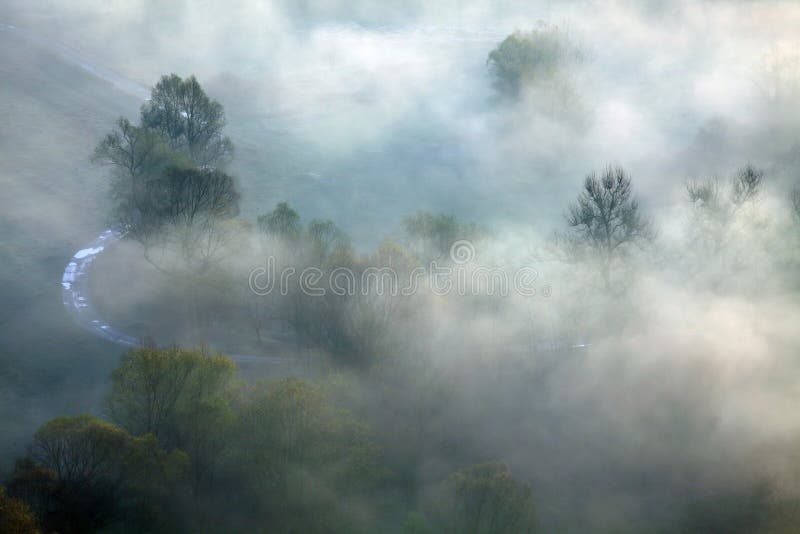 Morning mist stock image. Image of fantasy, mist, mysterious - 12177649