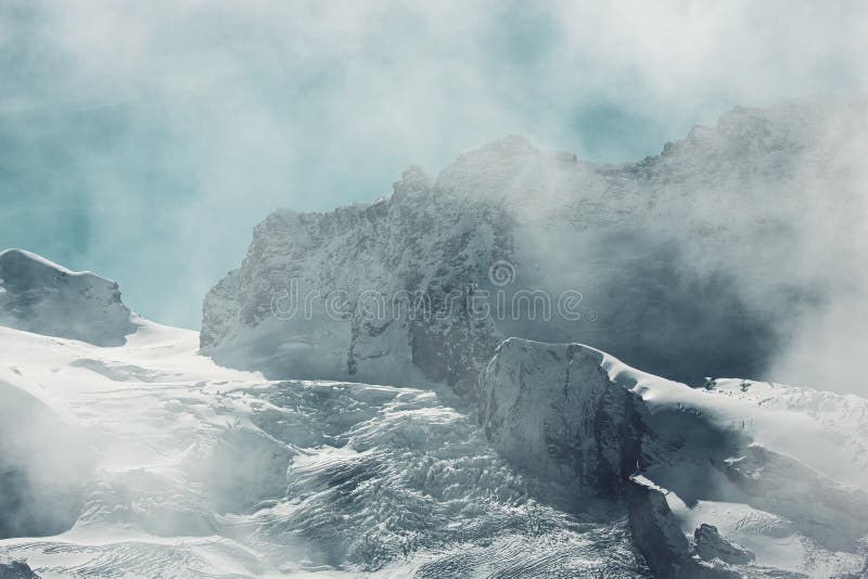 Morning Mist in the Mountains Stock Image - Image of backgrounds ...