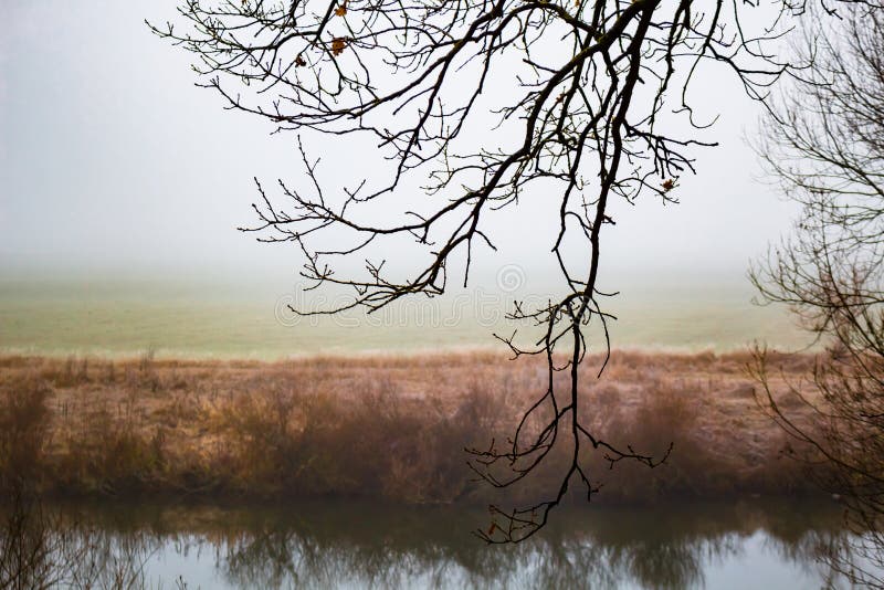 Morning mist on the river stock photo. Image of morning - 140155870