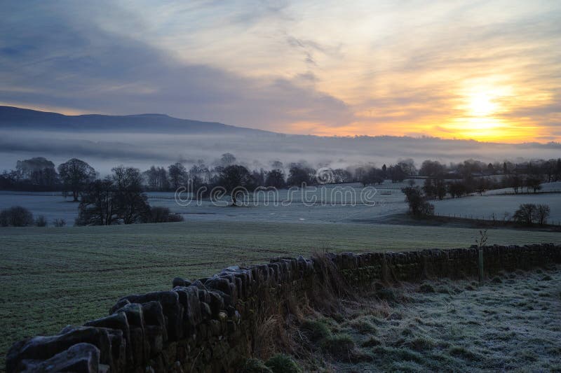 Morning Mist at Sunrise stock photo. Image of rising - 22816486