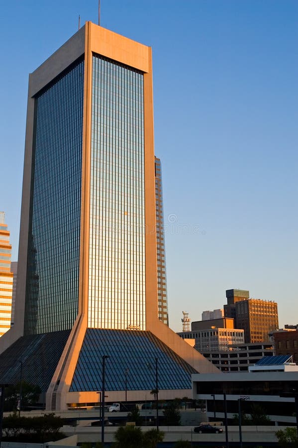 Morning Modern Office Building Stock Photo - Image of business, glass ...