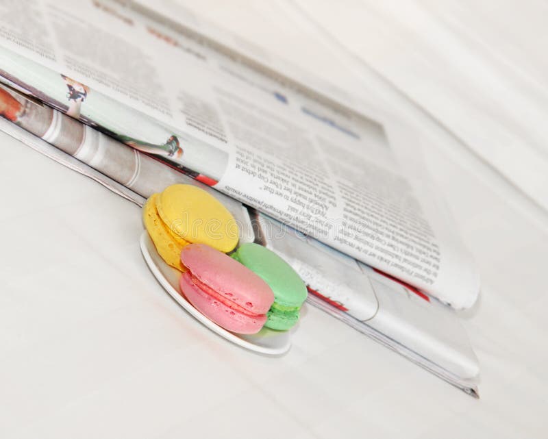 Morning newspaper on bed stock image. Image of house - 39736063