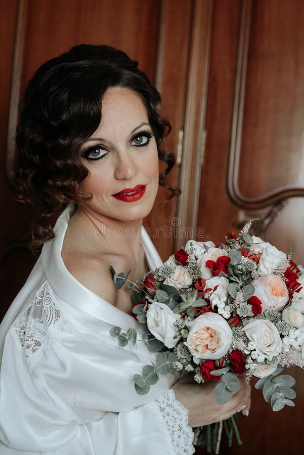 Morning of the nice bride stock photo. Image of beauty - 143199504