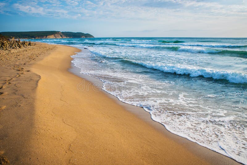 Morning on the ocean stock image. Image of nature, dream - 182162989