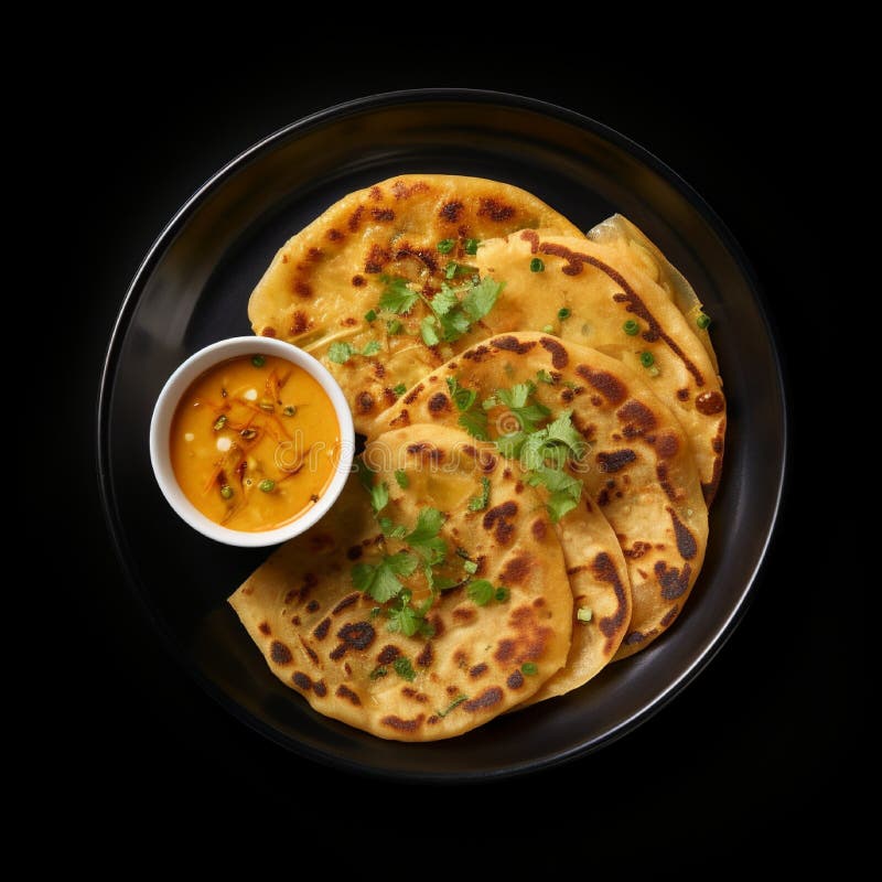 Morning Paratha Generated by AI Tool Stock Illustration - Illustration ...