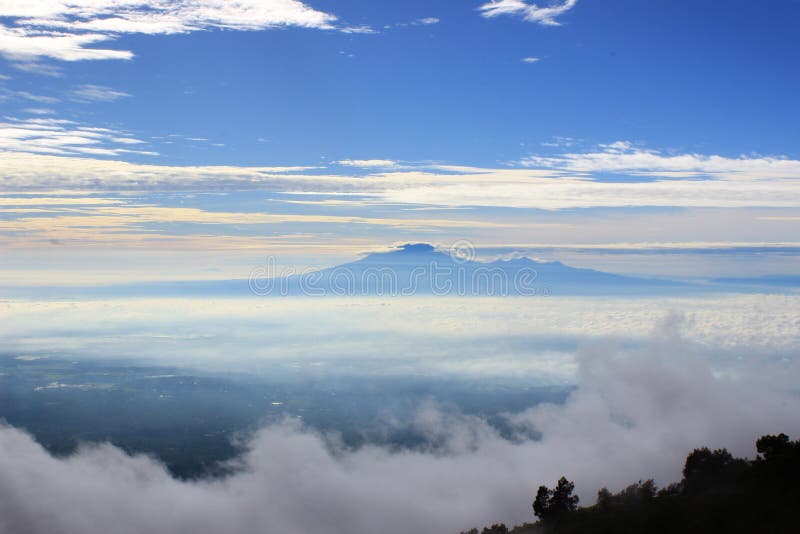 Morning at the Top of the Mountain Stock Photo - Image of beautiful ...