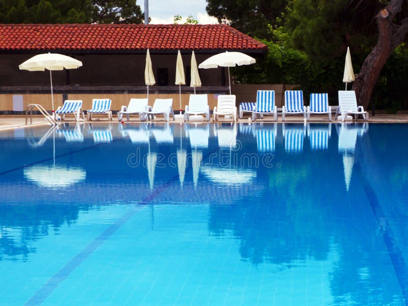 Morning pool stock image. Image of water, travel, reflection - 31494981