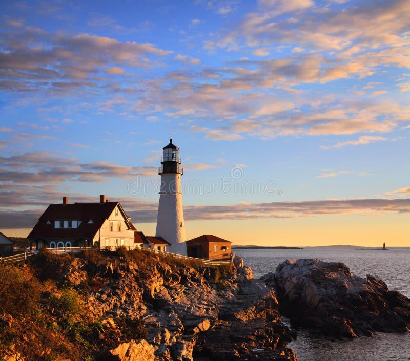 Portland Head Light stock photo. Image of maine, england - 9278530