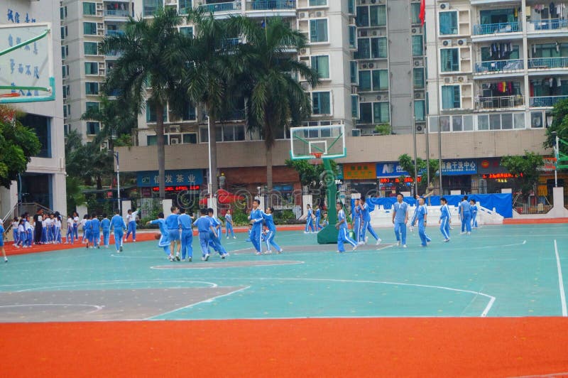 Shenzhen, China: Primary School Playground, Primary School Students in ...