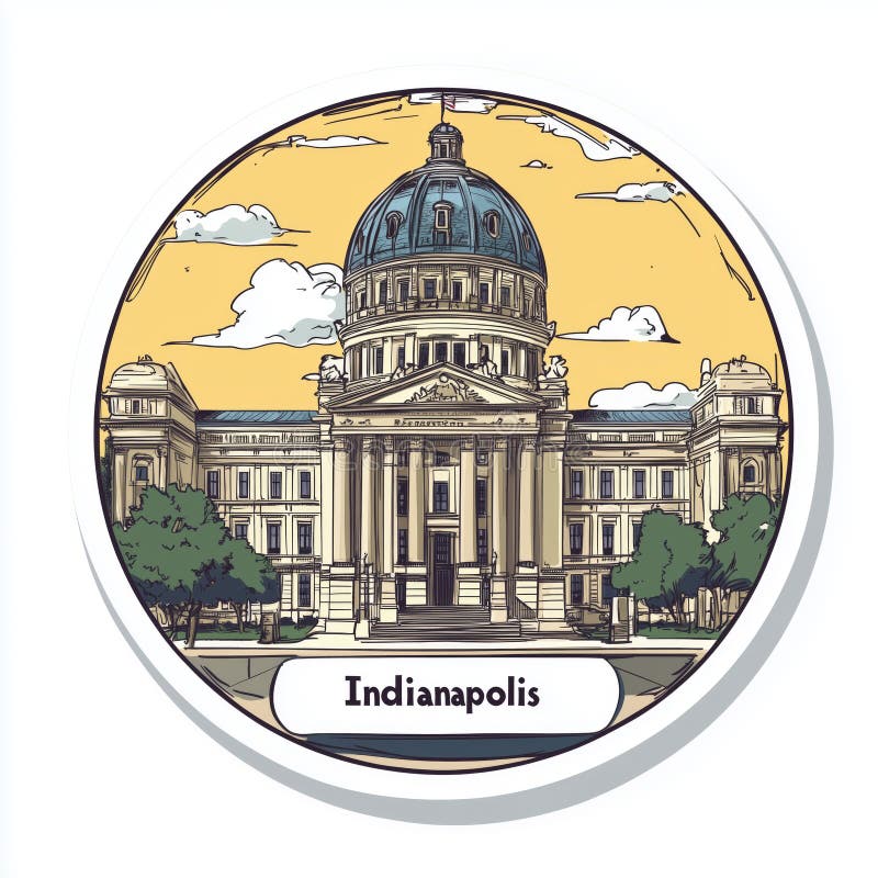 Indianapolis Capital Sticker Stock Photos - Free & Royalty-Free Stock ...