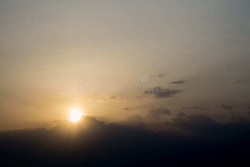 Morning Rising Sun stock photo. Image of fluffy, atmosphere - 79658142