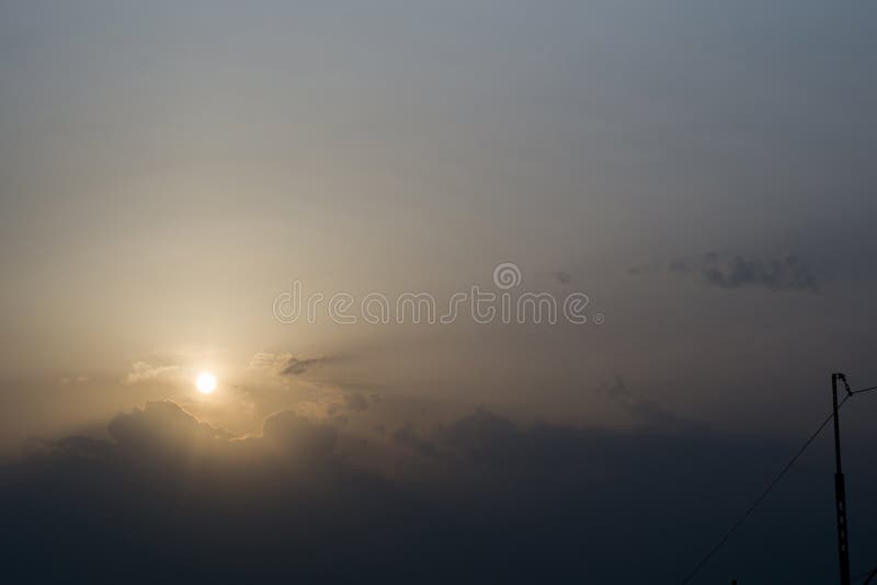 Morning Rising Sun stock image. Image of horizon, aerial - 79658157