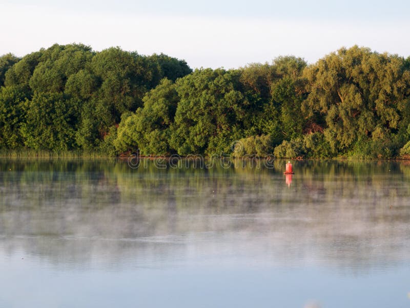 Morning on river stock image. Image of fresh, misty, horizon - 20642349