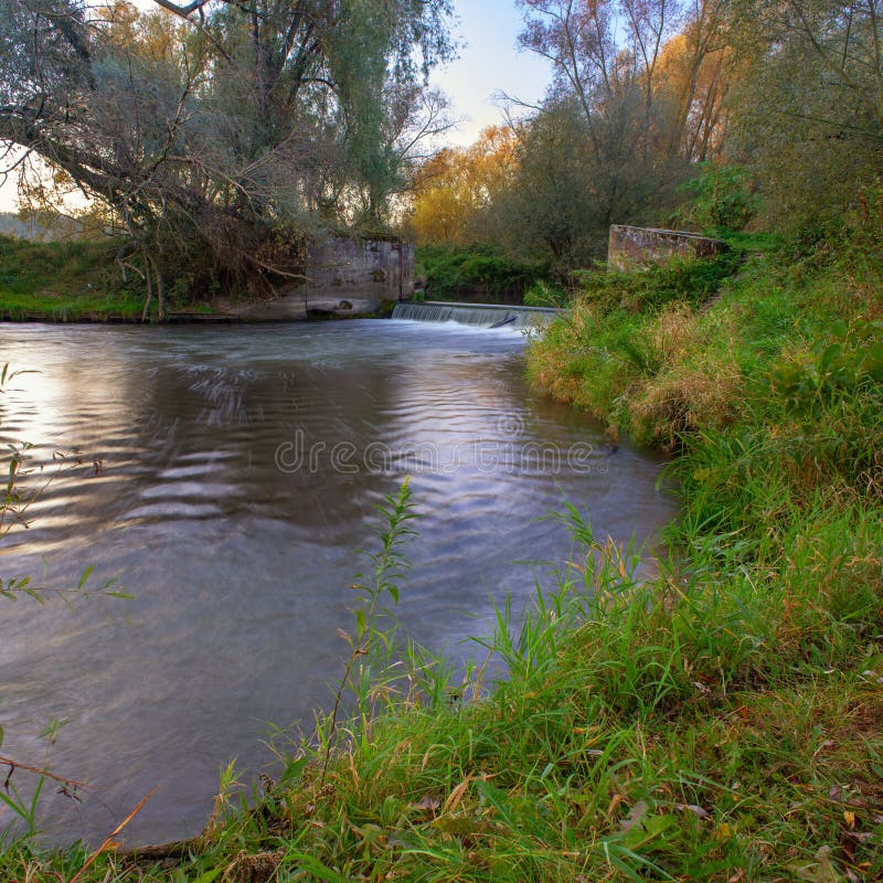 Morning on the river stock photo. Image of scene, national - 129434166
