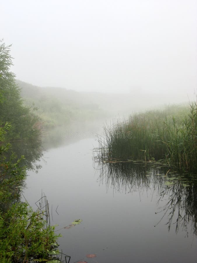 Morning on river Karaganka stock image. Image of landscape - 13052951