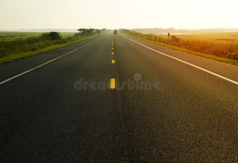 Morning on the road stock image. Image of auto, highway - 98721543