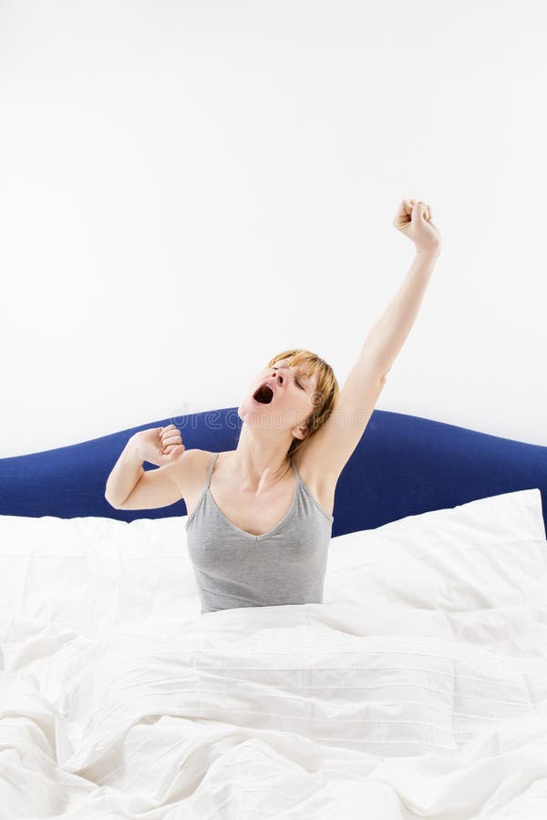 Morning routine stock photo. Image of duvet, morning, lying - 4967634
