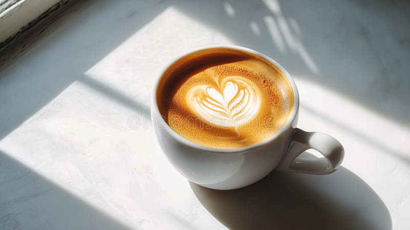 Morning Routine with Coffee, Journal, and Natural Light. Stock Image ...