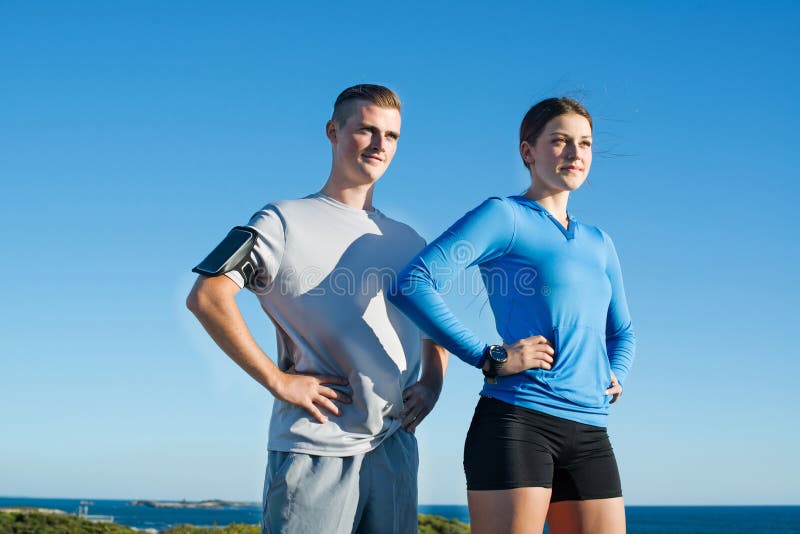 Morning run stock photo. Image of nature, people, friends - 82205296