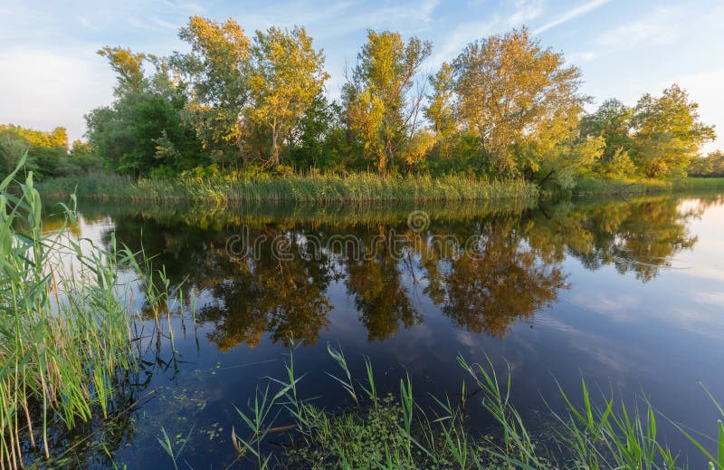 Morning scene on sea stock image. Image of dark, morning - 33852133