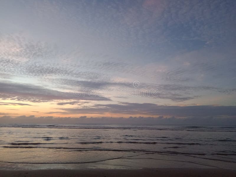 Morning at the sea stock image. Image of dawn, evening - 211673887