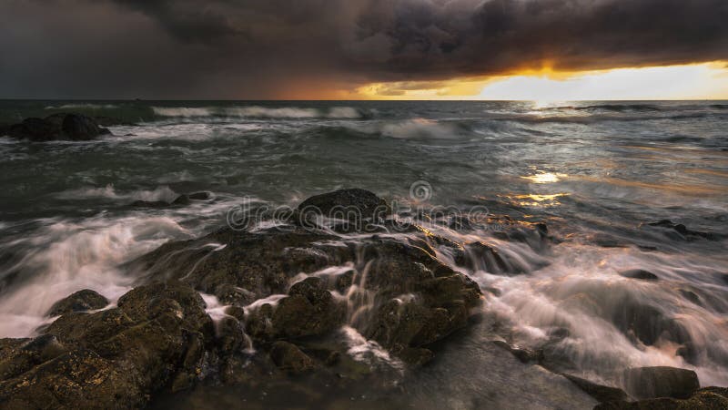 Morning by the sea stock image. Image of landmark, moring - 47453655