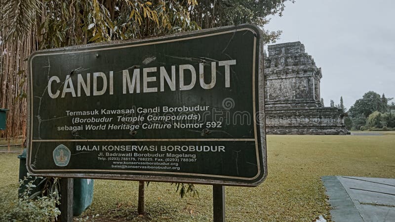 Morning Situation on Mendut Temple Central Java Editorial Stock Photo ...