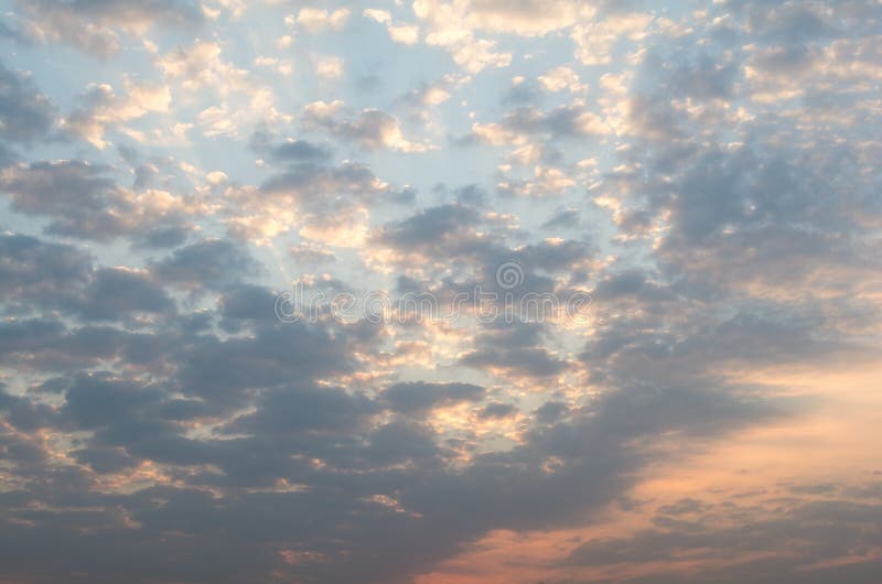 Morning sky clouds stock image. Image of cloud, dusk - 125393955