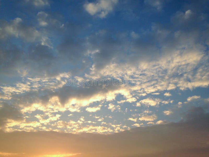 The Morning Relaxing Sky stock image. Image of sunset - 107783999