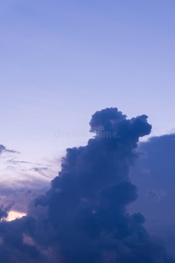 Morning Sky Purple Clouds Background Stock Image - Image of clouds ...
