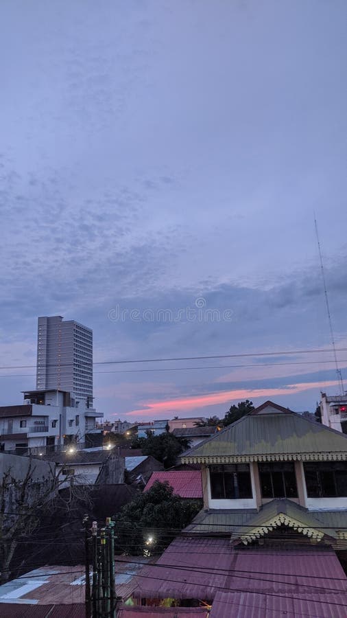Morning sky view medan stock photo. Image of city, view - 301027548